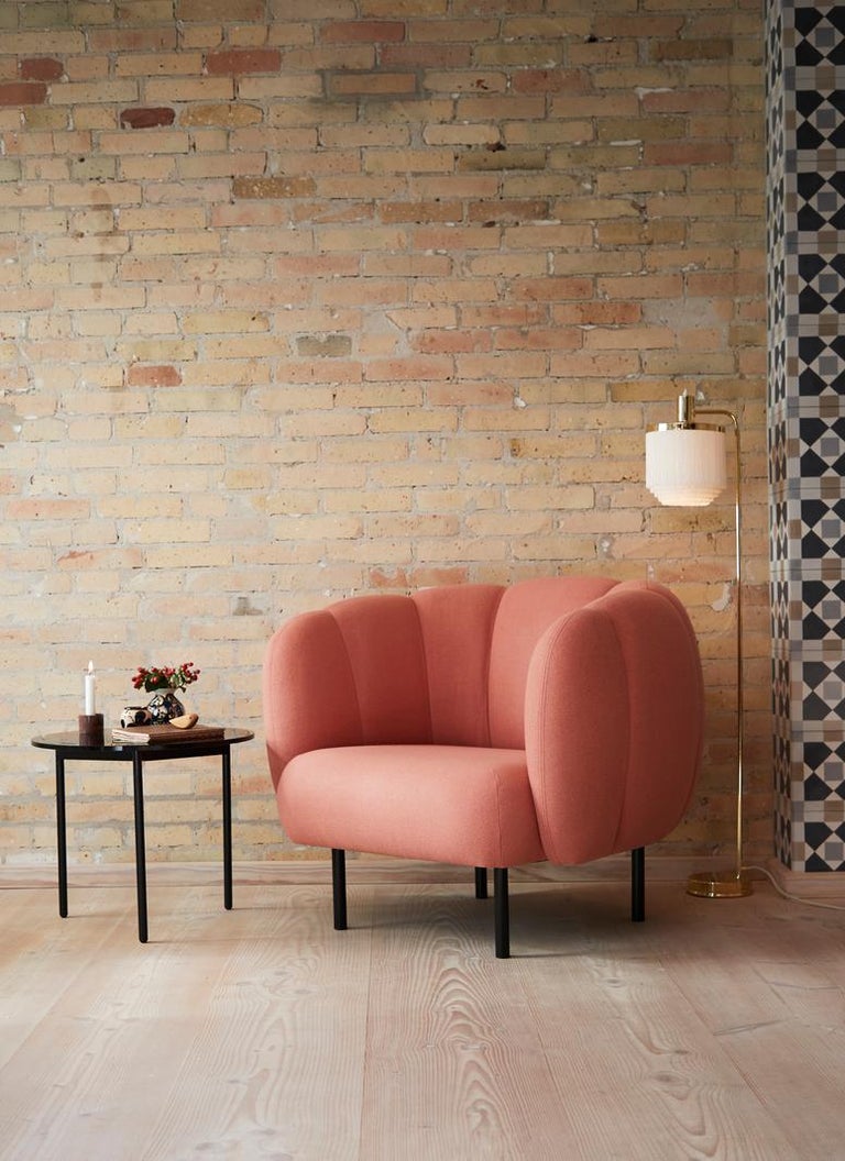 Cape Lounge Chair with Stitches Cream by Warm Nordic For Sale at 1stDibs