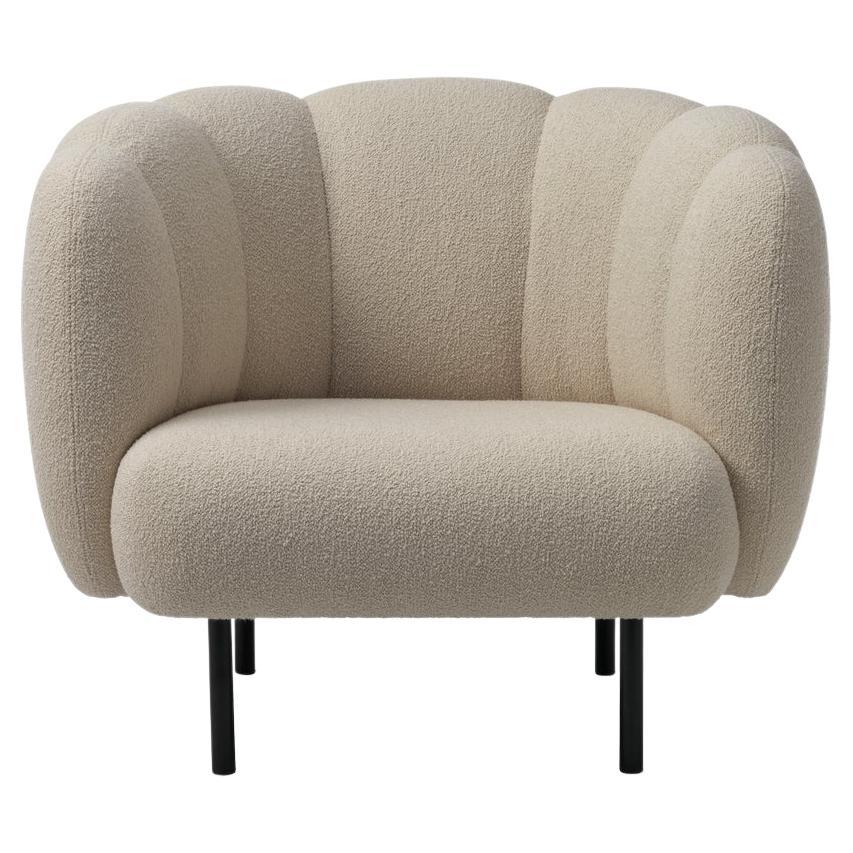 Pair of Slender Italian Stitched Leather Lounge Chairs For Sale at 1stDibs