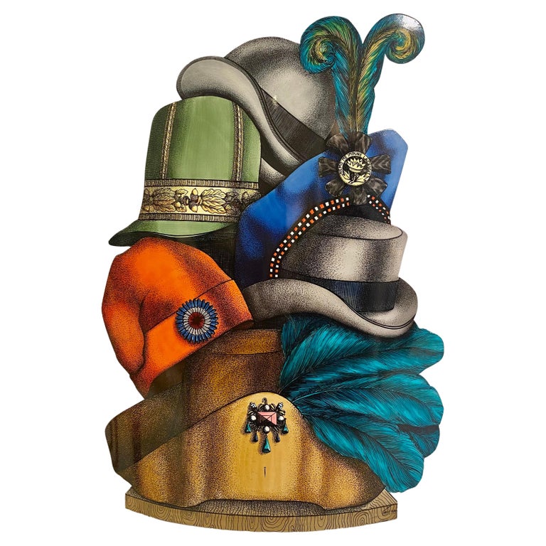 "Capelli" 'Hats' Patterned Umbrella Stand by Piero Fornasetti For Sale ...