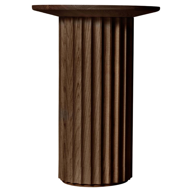 Capitello Slim Brown Ash Side Table For Sale at 1stDibs