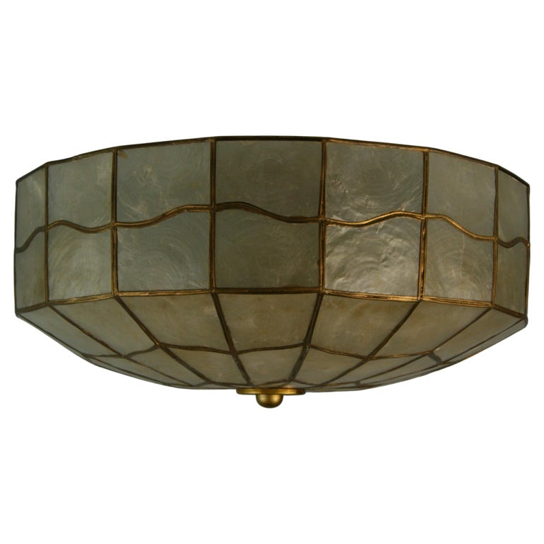 Capiz Shell Flush Mount 1960 at 1stDibs
