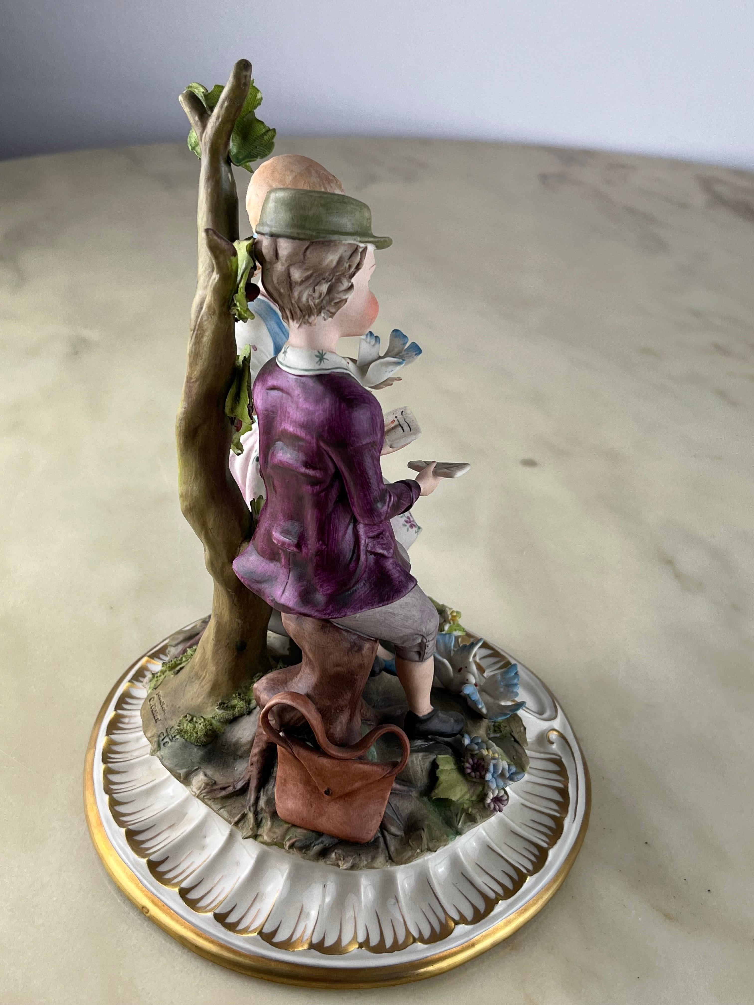 Capodimonte Porcelain Figurine, Italy, 1970s For Sale at 1stDibs