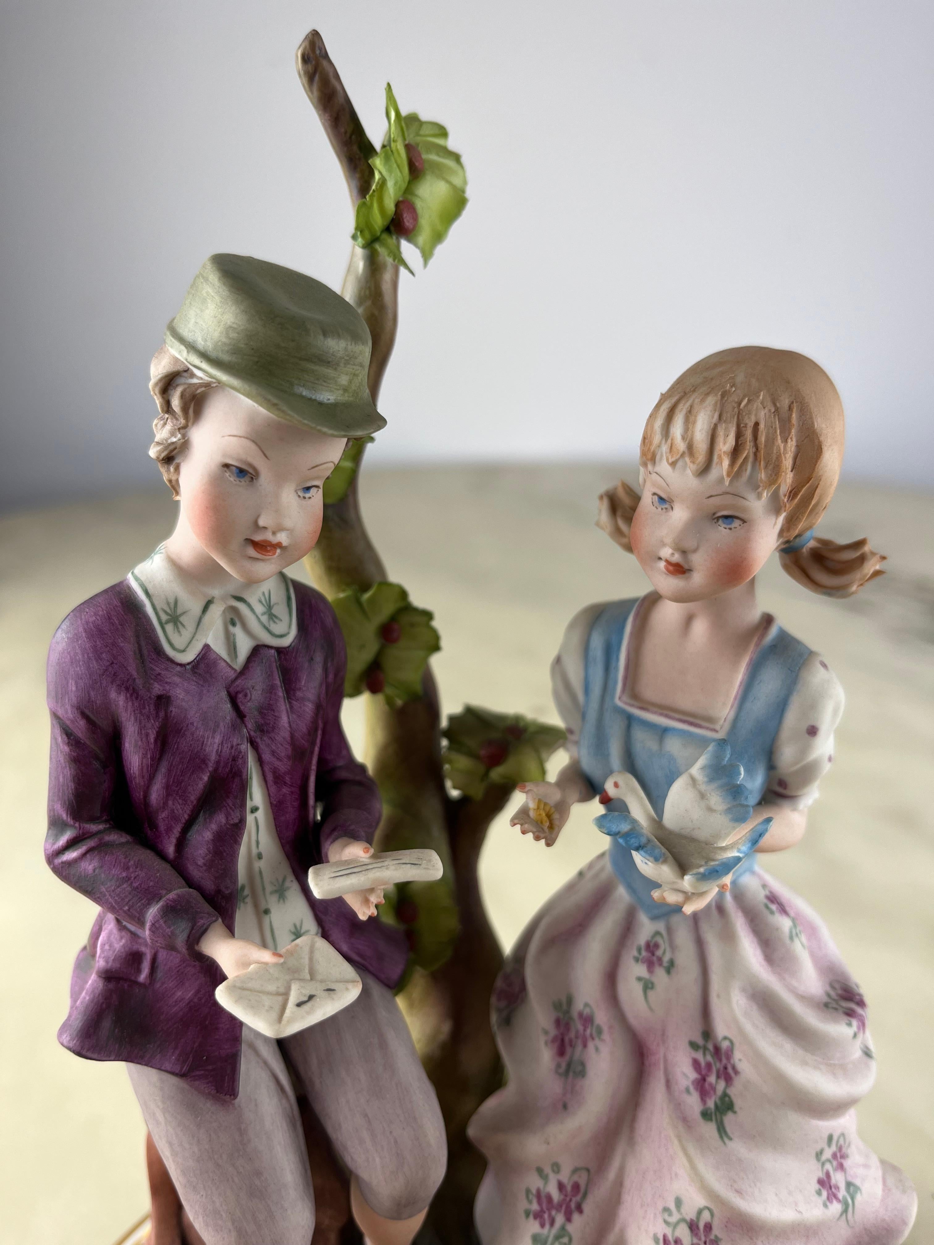 Capodimonte Porcelain Figurine, Italy, 1970s For Sale at 1stDibs
