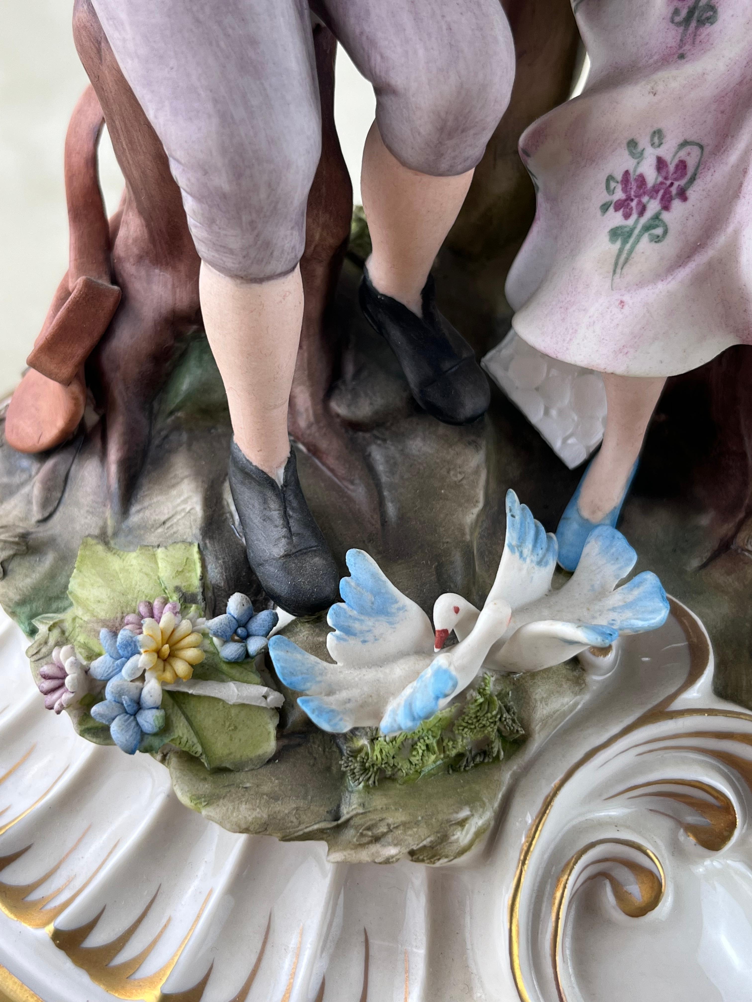 Capodimonte Porcelain Figurine, Italy, 1970s For Sale at 1stDibs