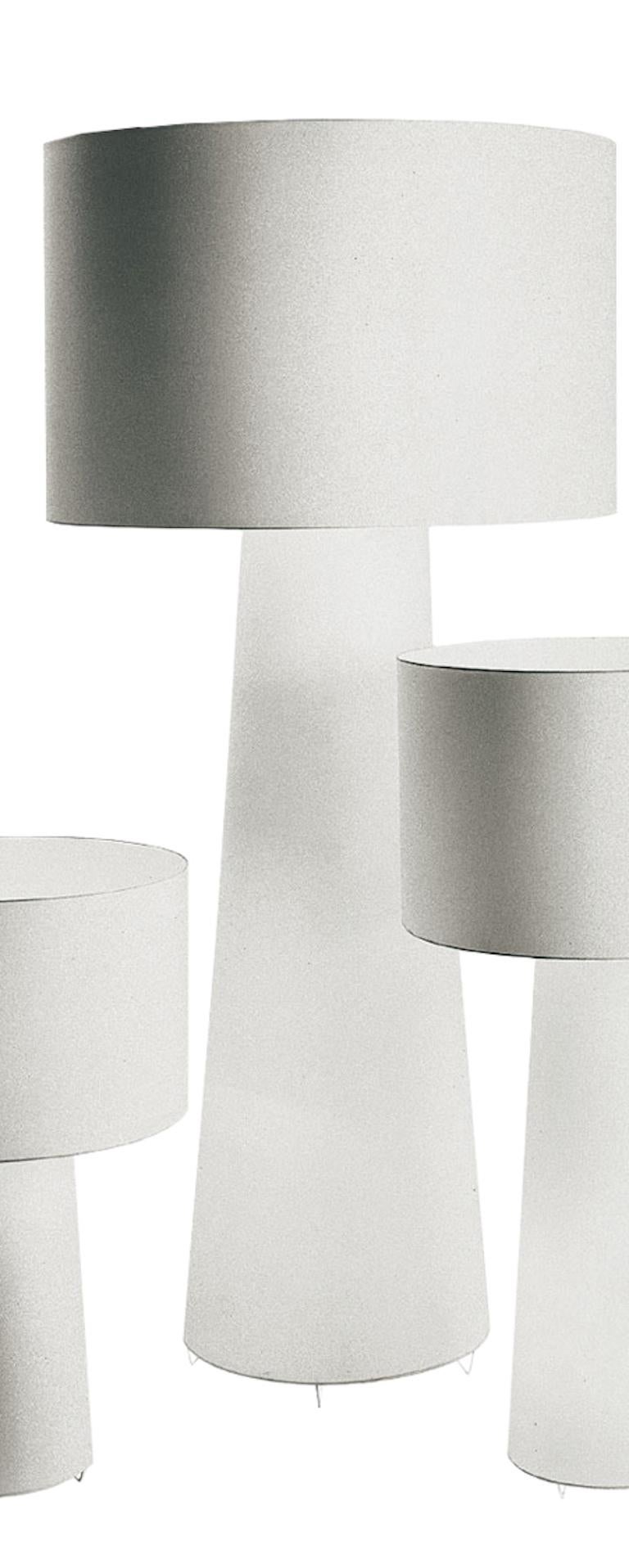 Marcel Wanders Extra-Large Big Shadow Lamp en métal chromé blanc pour ...