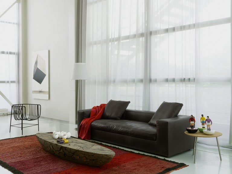 Raphael Navot Poh Patchwork Oval Hemisphere Bench in Walnut by ...