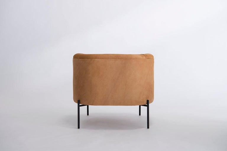 Capper Lounge Chair with Metal Base by Phase Design, 'Black or White ...