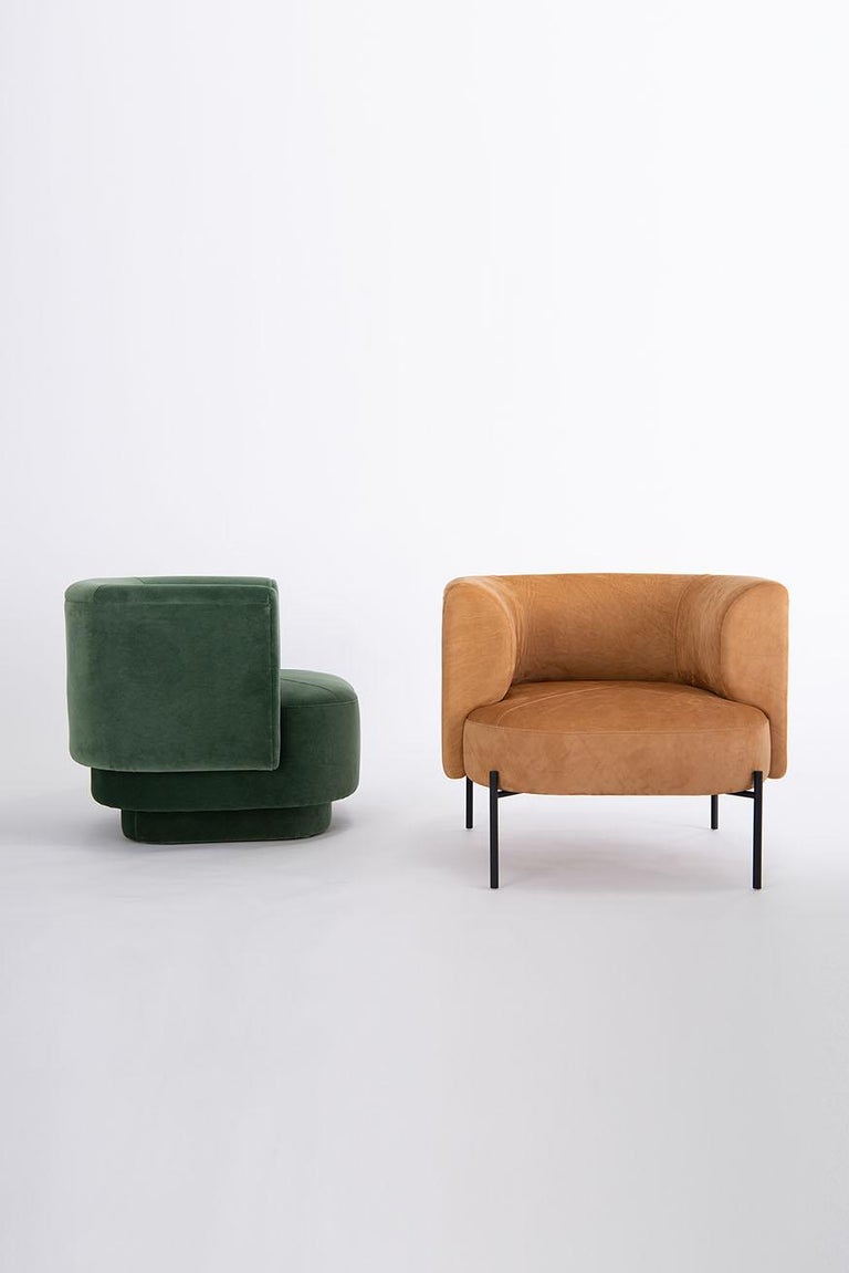 Capper Lounge Chair with Upholstered Base by Phase Design For Sale at ...
