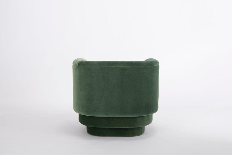 Capper Lounge Chair with Upholstered Base by Phase Design For Sale at ...