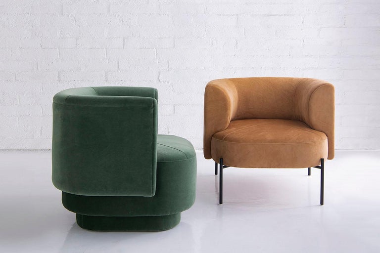 Capper Lounge Chair with Upholstered Base by Phase Design For Sale at ...