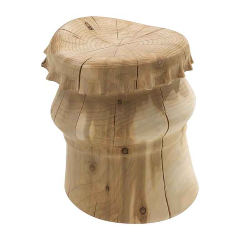 Kube Cedar Stool For Sale at 1stdibs