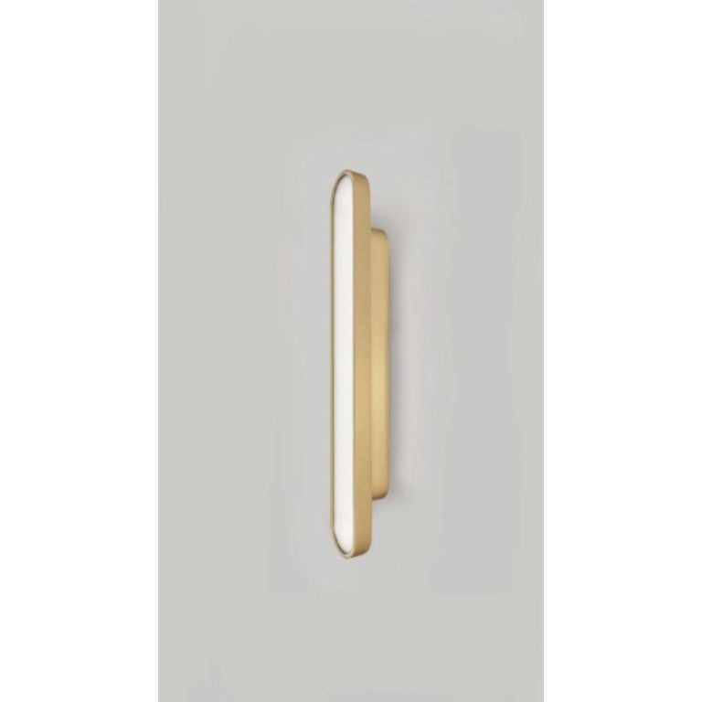 Capsule Golden Wall Light by Square in Circle For Sale at 1stDibs