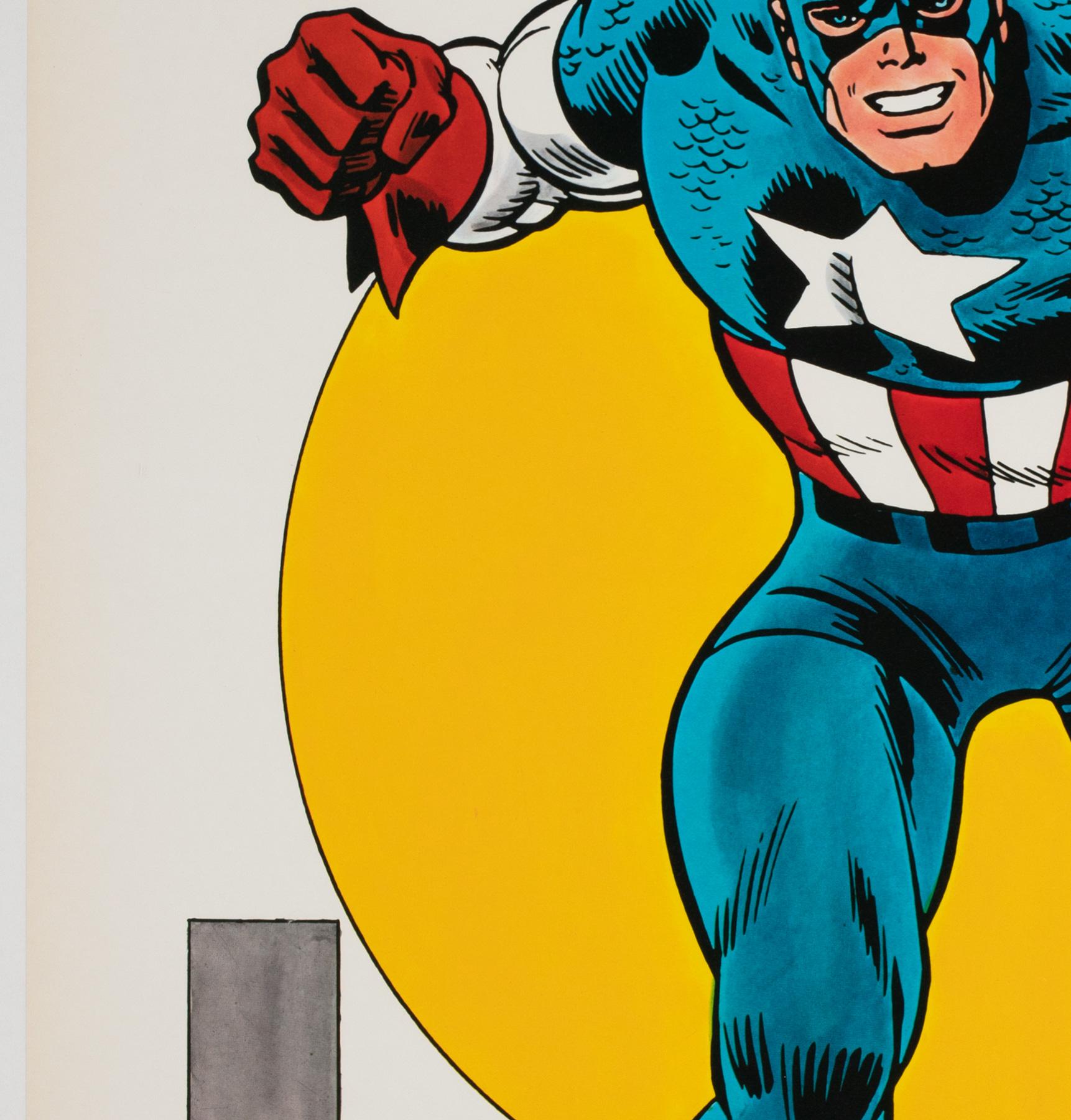 "Captain America", 1974 Vintage US Poster at 1stDibs | vintage captain ...