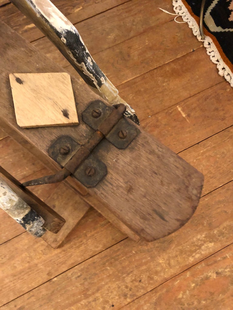 Captivating Distressed Antique Folk Art Children's Hobby Horse Toy at ...