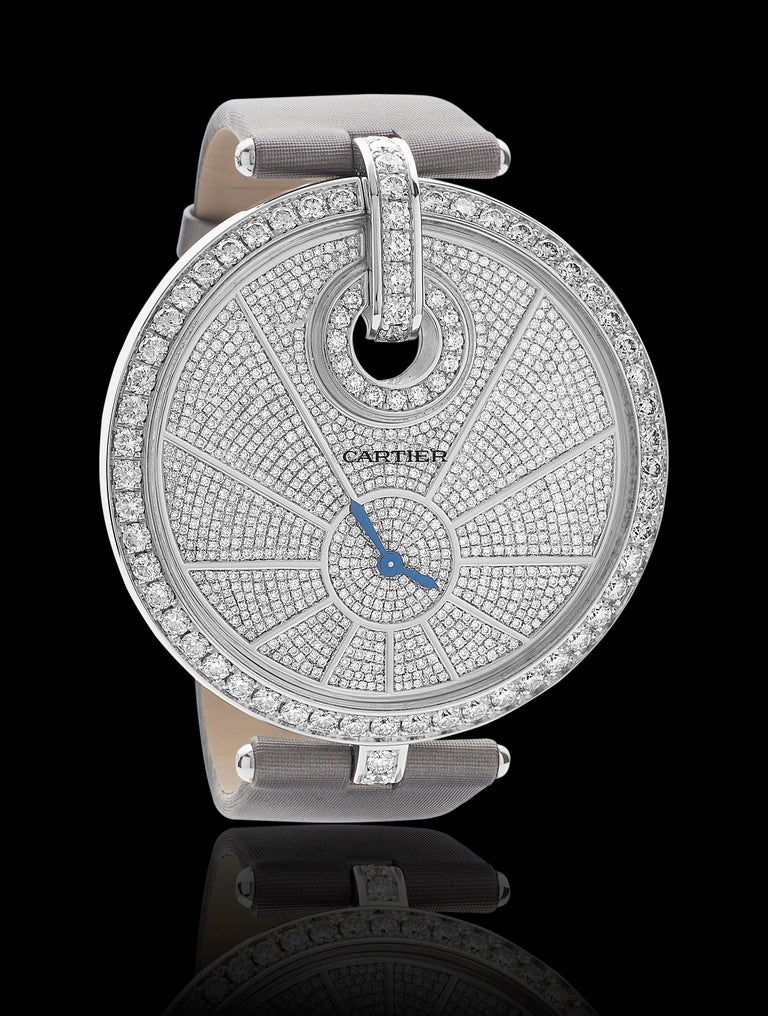 Captive de Cartier Watch White Gold Diamond, High Jewelry Extra Large ...
