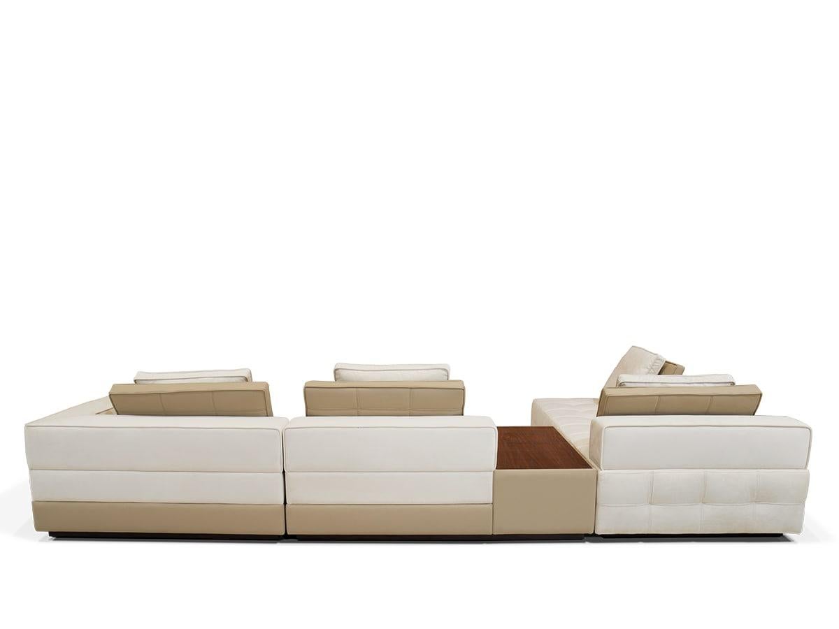 Contemporary Modern Velvet Capuchin Sofa by Caffe Latte For Sale at ...
