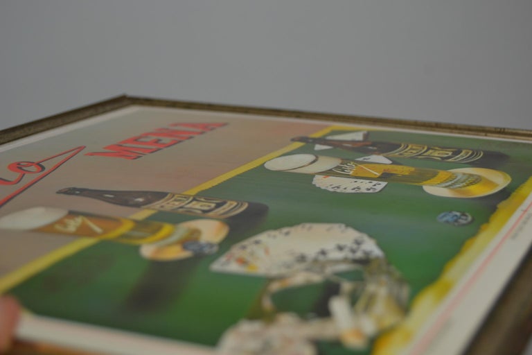 Card Game Wall Decoration Sign, 1961 For Sale at 1stDibs