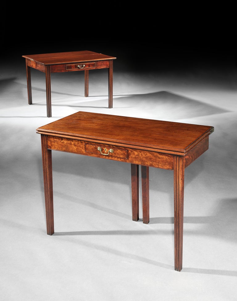 Card Table, Pair, Matched, English, Regency, Mahogany, Plum Pudding ...