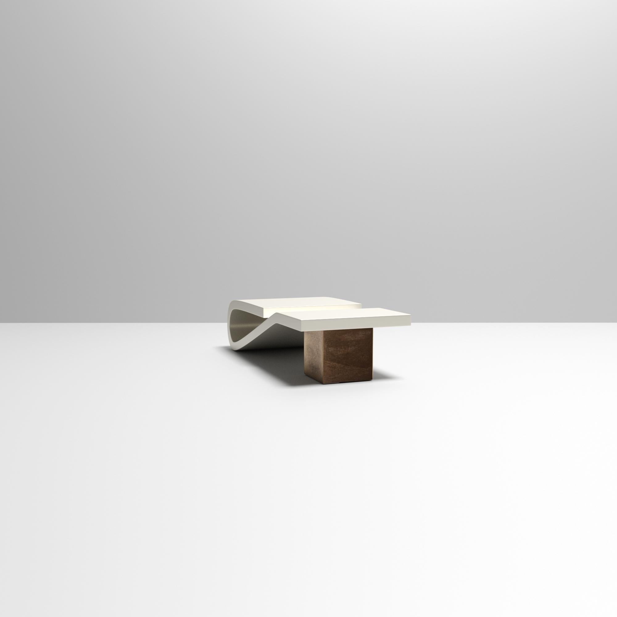 Cardinale, 21st Century Cement and Liquid Bronze Low Table by Studio SORS For Sale at 1stDibs ...