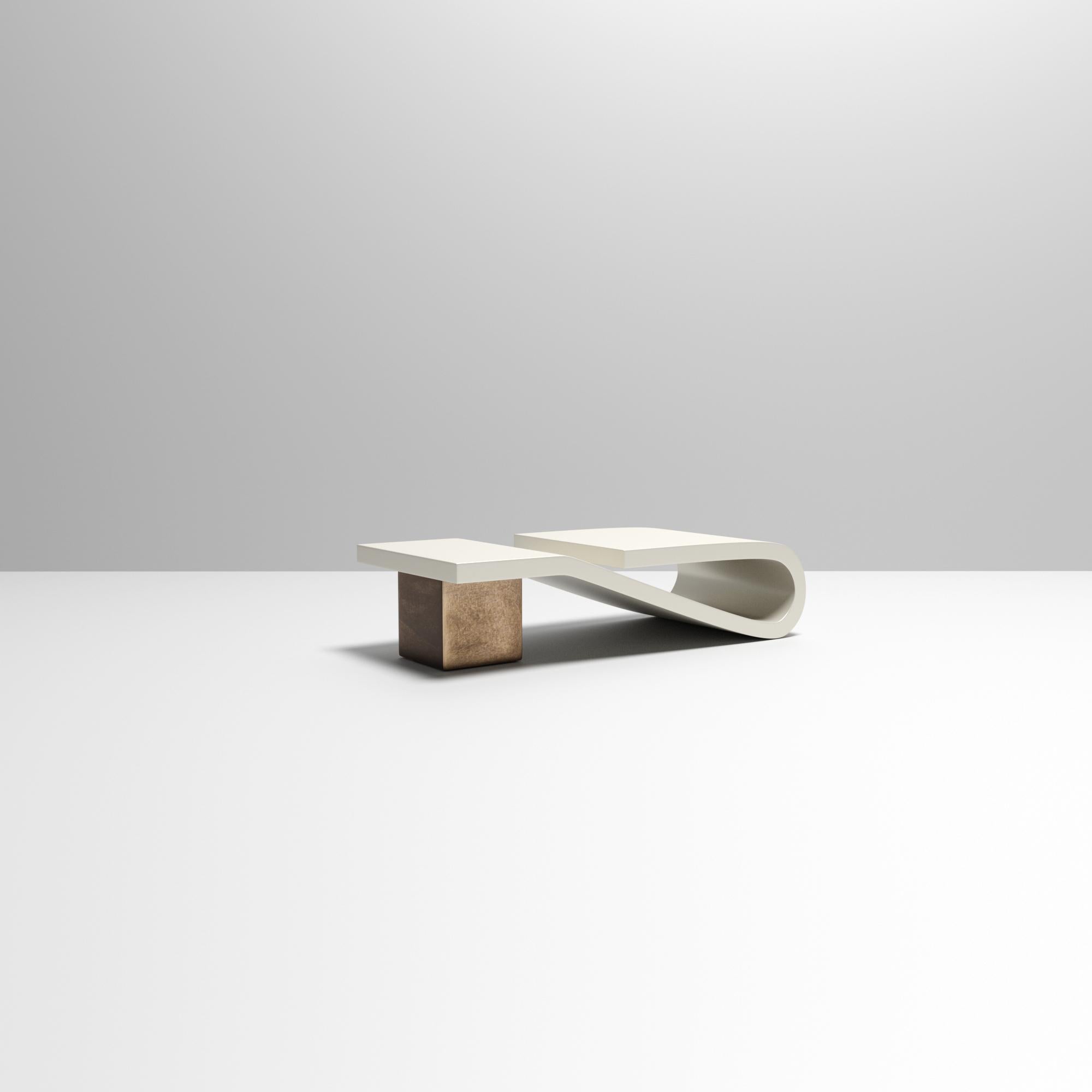 Cardinale, 21st Century Cement and Liquid Bronze Low Table by Studio SORS For Sale at 1stDibs ...