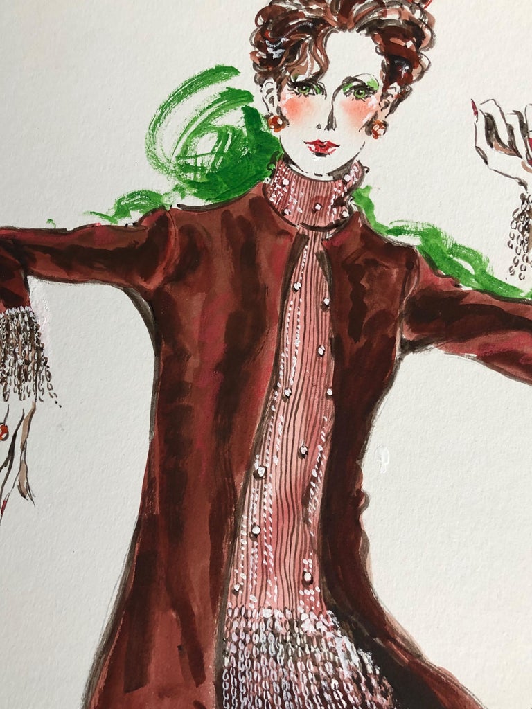 Cardinali Fashion 1970's Original Fashion Illustration by Robert W ...