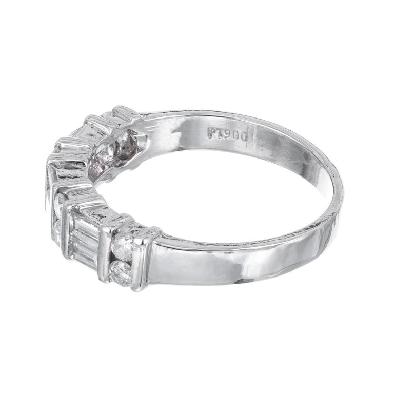Cardow .84 Carat Diamond Platinum Wedding Band Ring For Sale (Free ...