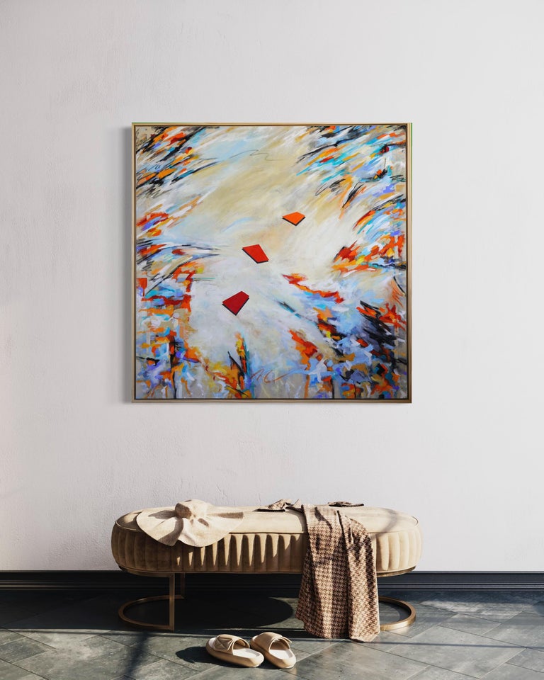 Cari Cohen - Chromatic Expression II. Big modern colourful Painting on ...