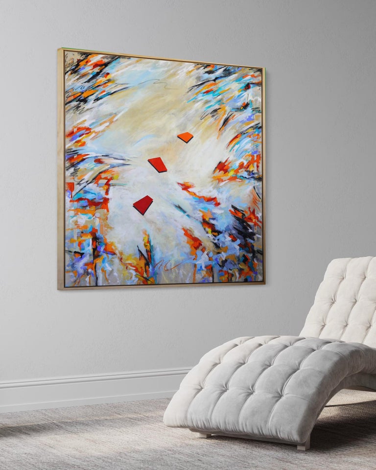 Cari Cohen - Chromatic Expression II. Big modern colourful Painting on ...