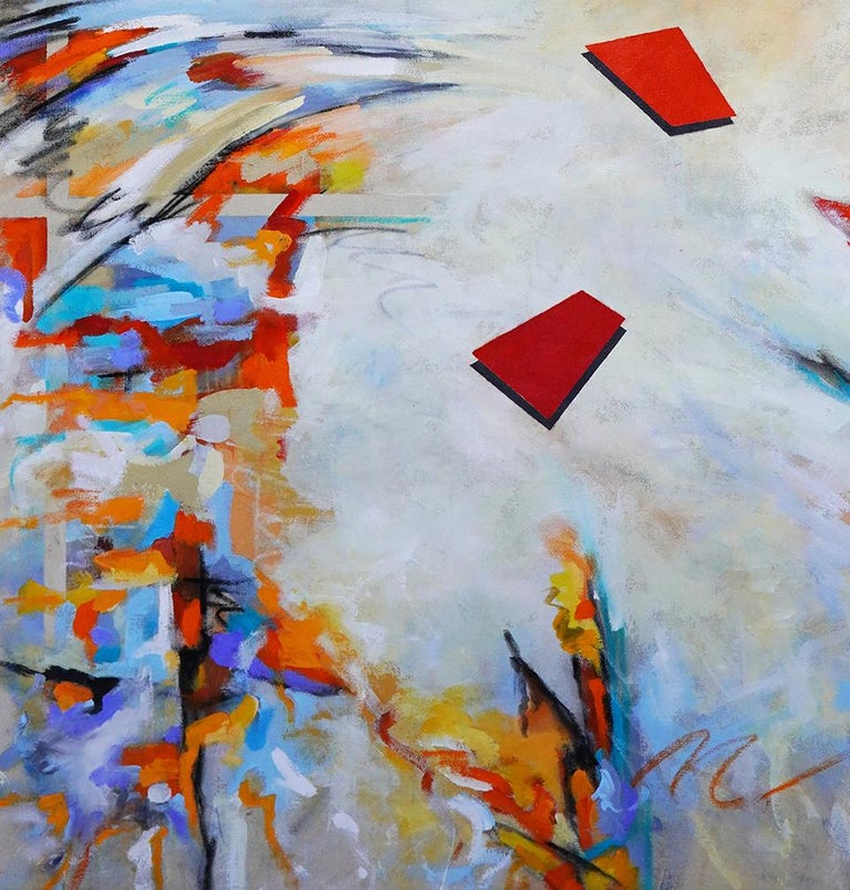 Cari Cohen - Chromatic Expression II. Big modern colourful Painting on ...
