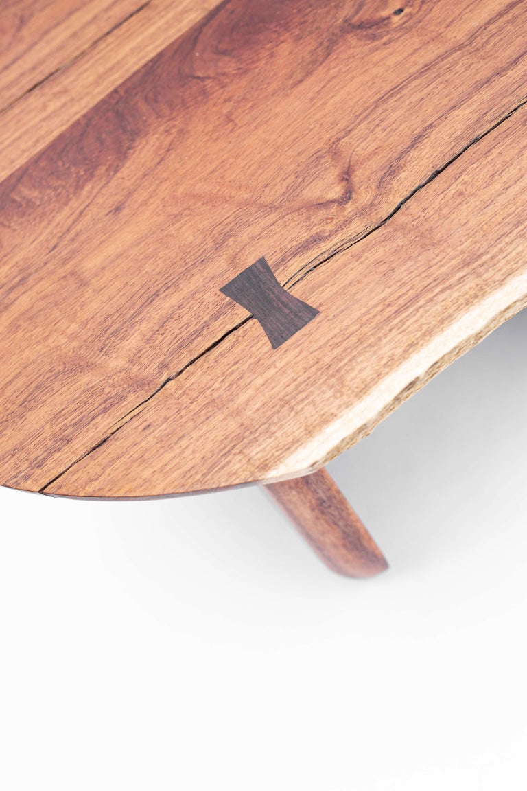 Organic Modern Coffee Table in Caribbean Walnut Tropical Wood For Sale ...