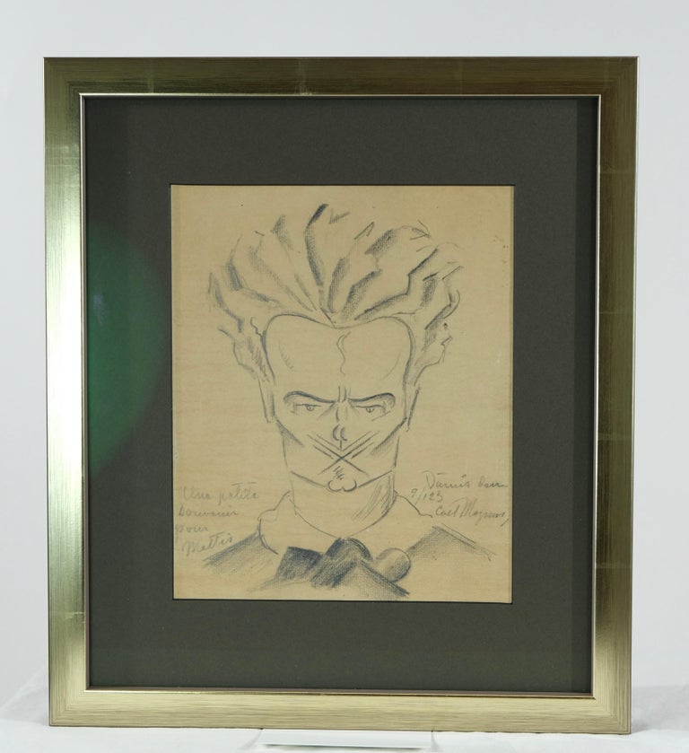 Caricature Drawing of August Strindberg, by Carl Magnus Lindquist For ...