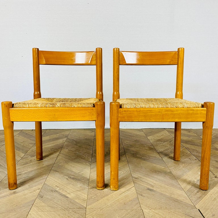 Carimate Chairs by Vico Magistretti for Cassina, Set of 2, 1960s at 1stDibs