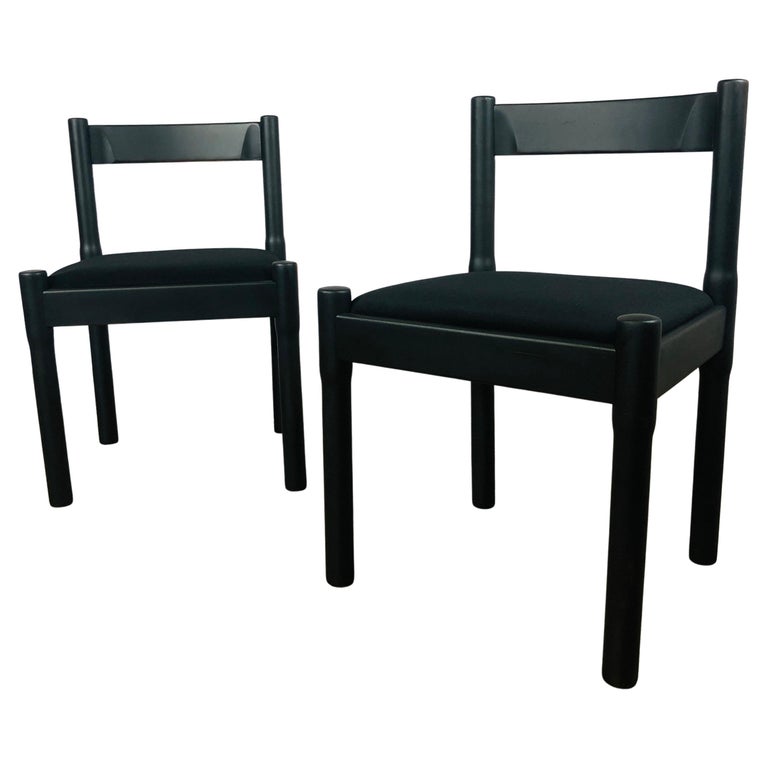 Carimate Chairs by Vico Magistretti for Cassina, Set of 2, 1960s at 1stDibs
