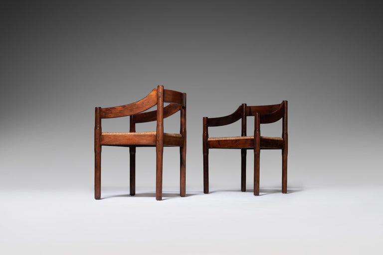 Carimate Dining Chairs by Vico Magistretti, Set of Six at 1stDibs