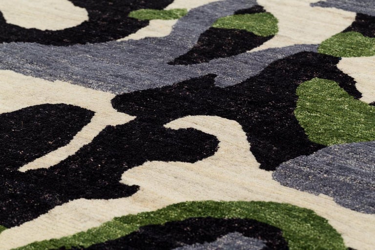 Carini Contemporary Camo Wool Rug For Sale at 1stDibs | 10x14 area rugs ...