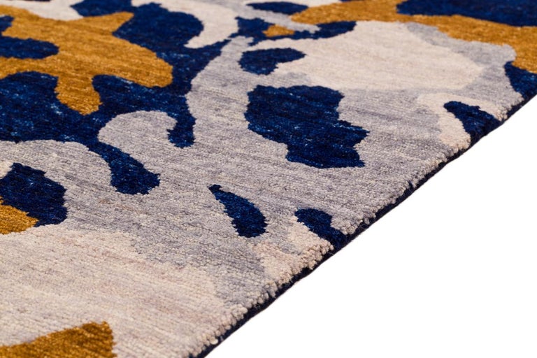 Carini Contemporary Camo Wool Rug For Sale at 1stDibs