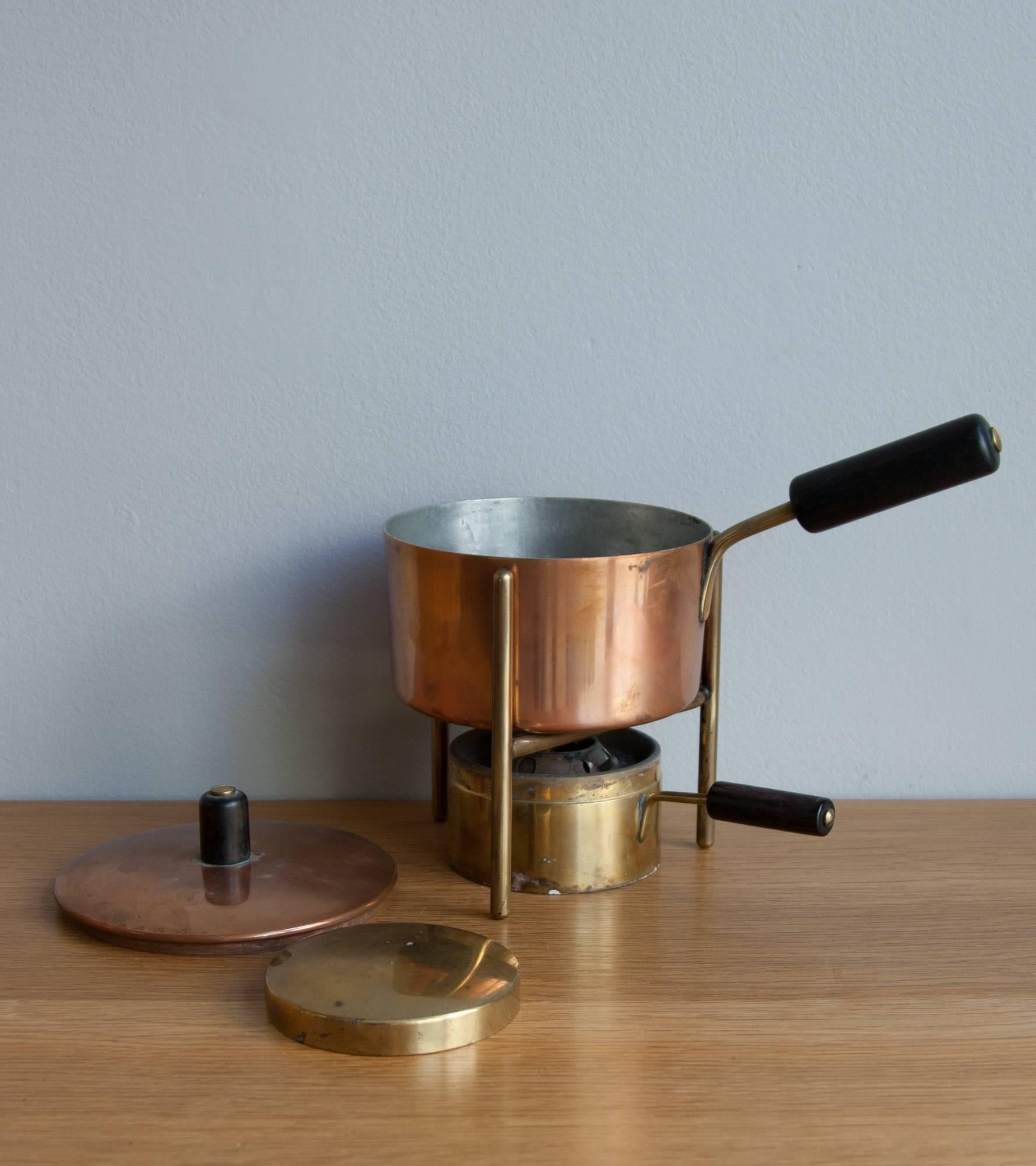 Carl Auböck Fondue Pot and Burner at 1stDibs