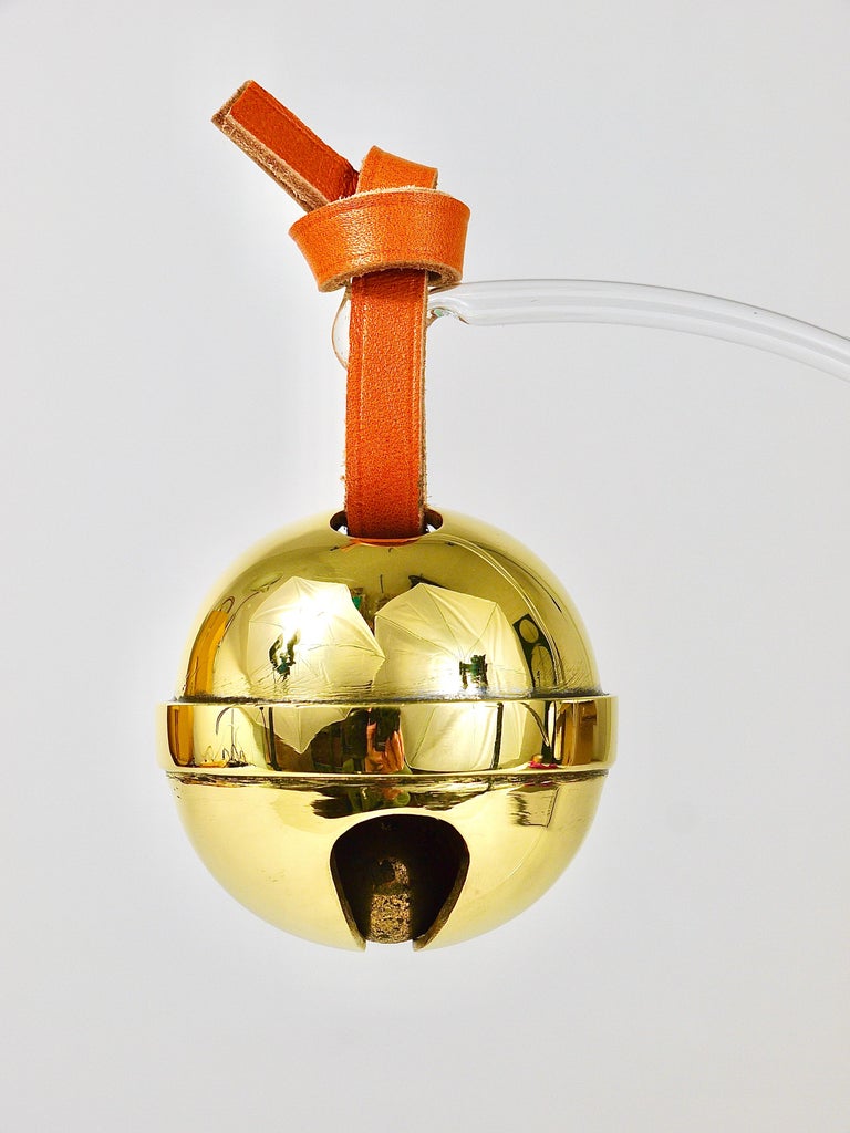 Carl Auböck Handcrafted Paperweight Jingle Bell #5039, Brass, Leather ...