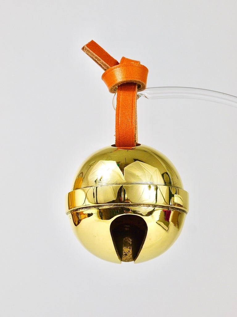 Carl Auböck Handcrafted Paperweight Jingle Bell #5039, Brass, Leather ...