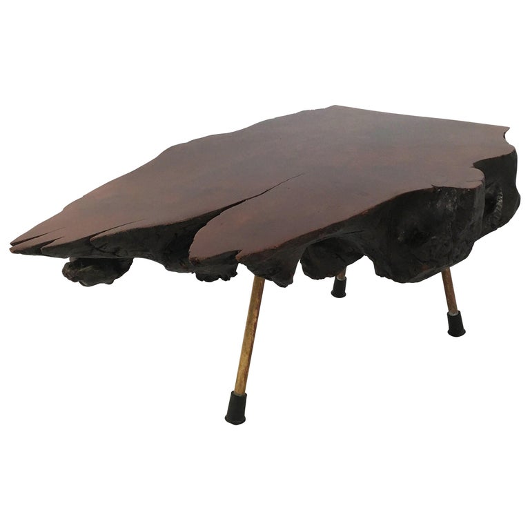 Carl Auböck Large Walnut Tree Trunk Table, Austria, 1950s For Sale at ...