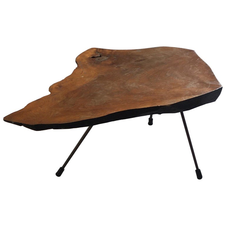 Carl Auböck Live Edge Tree Trunk Table, Austria, 1950s at 1stDibs