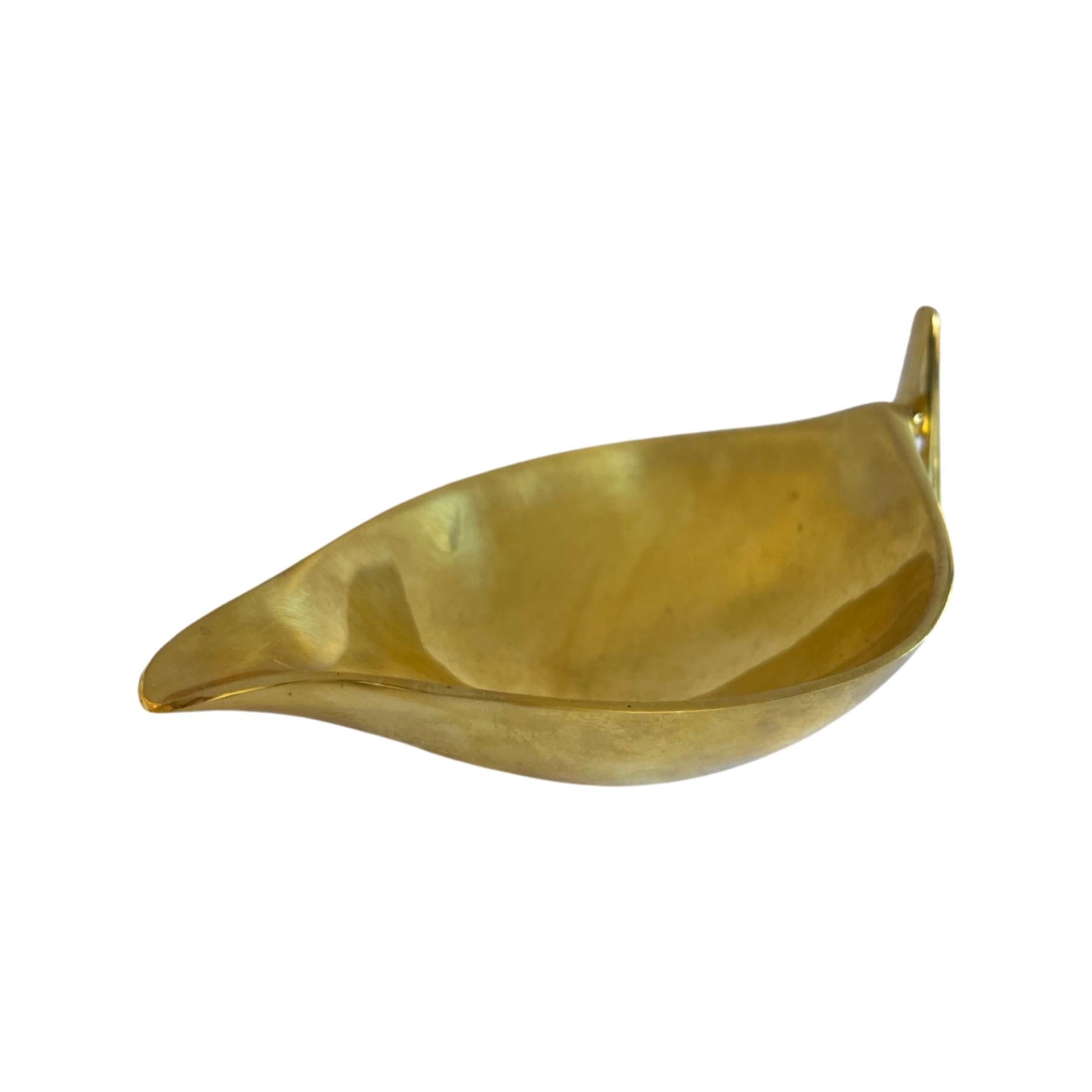 Carl Aubock Mid-Century Modern Brass Ashtray and Snuffer #3514 1950s ...