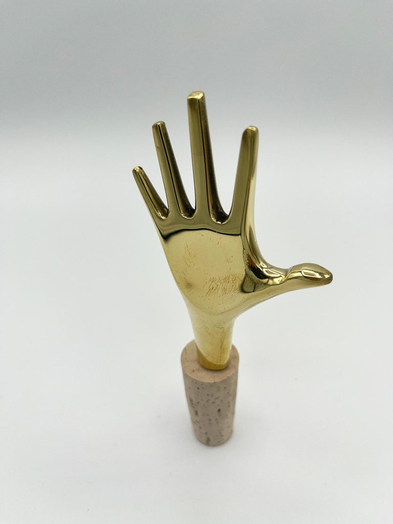 Carl Aubock "Wrist" Hand Cork Stopper #4220 For Sale at 1stDibs