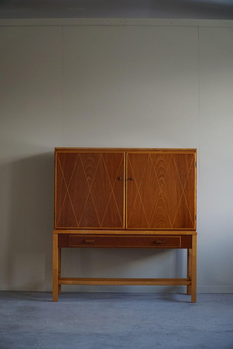 Carl-Axel Acking for Nordiska Kompaniet, Cabinet in Teak, Swedish Modern, 1950s For Sale at 1stDibs
