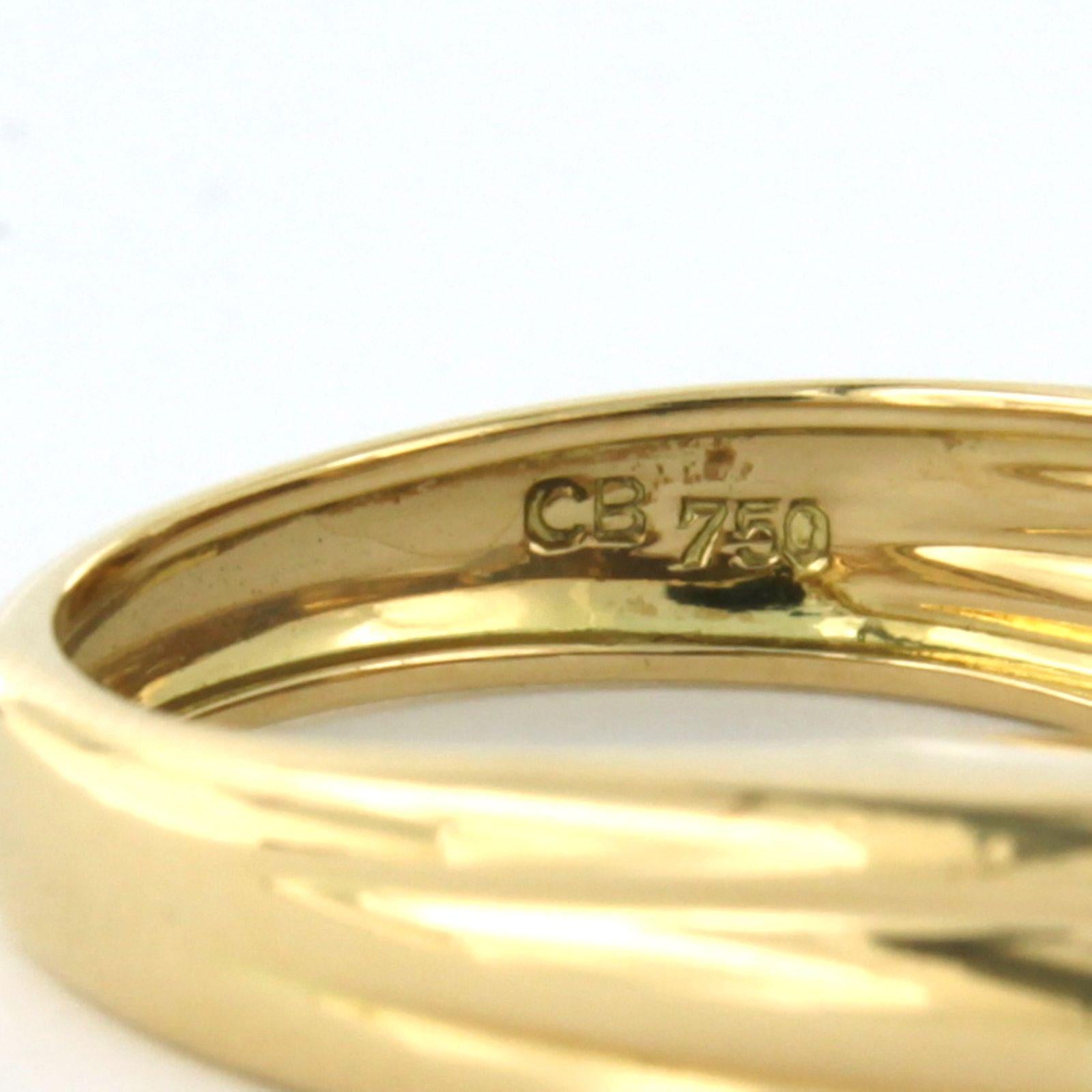 CARL BUCHERER - Ring with diamonds 18k bicolour gold For Sale at 1stDibs