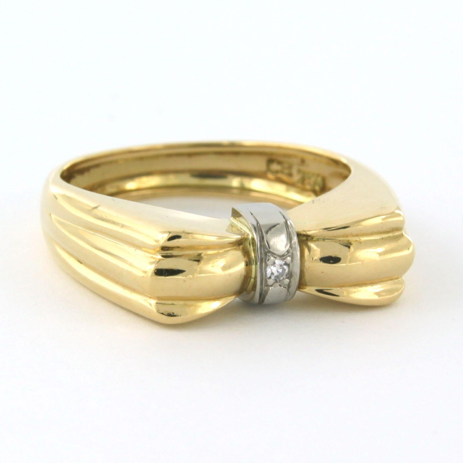 CARL BUCHERER - Ring with diamonds 18k bicolour gold For Sale at 1stDibs