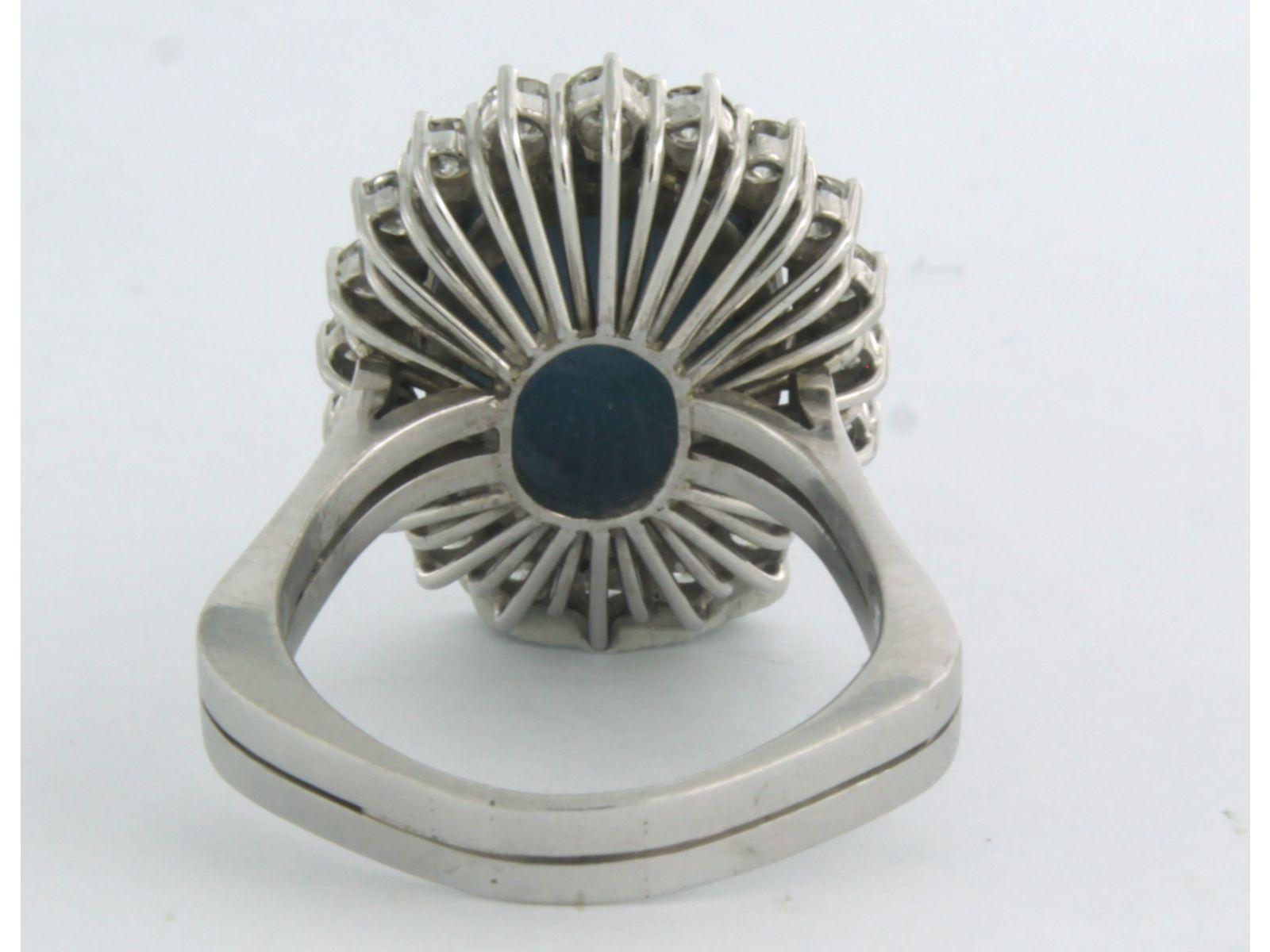 CARL BUCHERER - Ring with opal and diamonds 18k white gold For Sale at ...