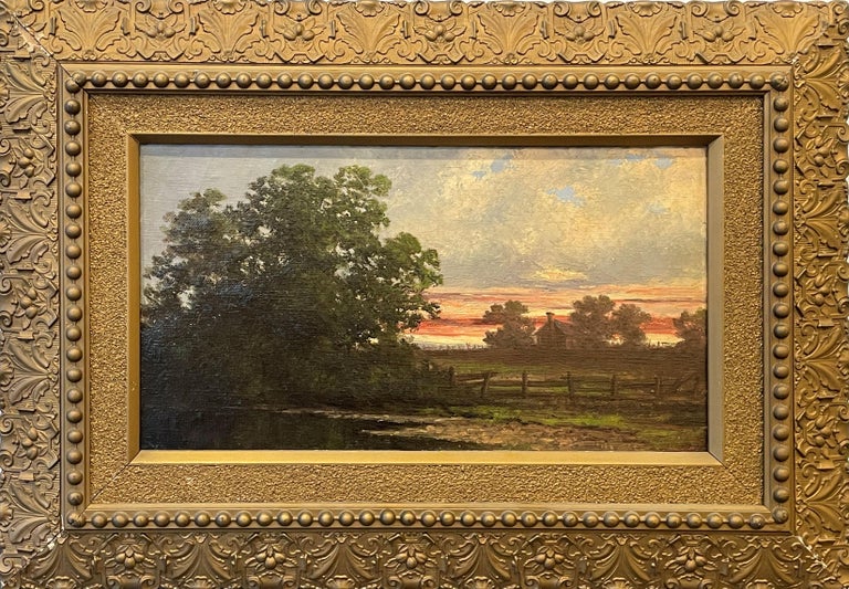 Carl Christian Brenner - "Sunset at the Cabin, Kentucky," Carl Brenner ...