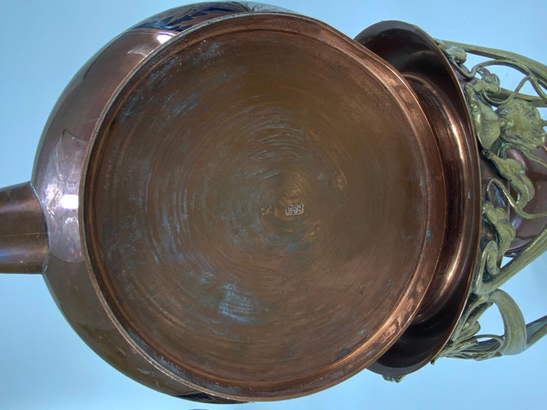Carl Deffner Art Nouveau Copper Tea Kettle on a Comfort, circa 1895 ...