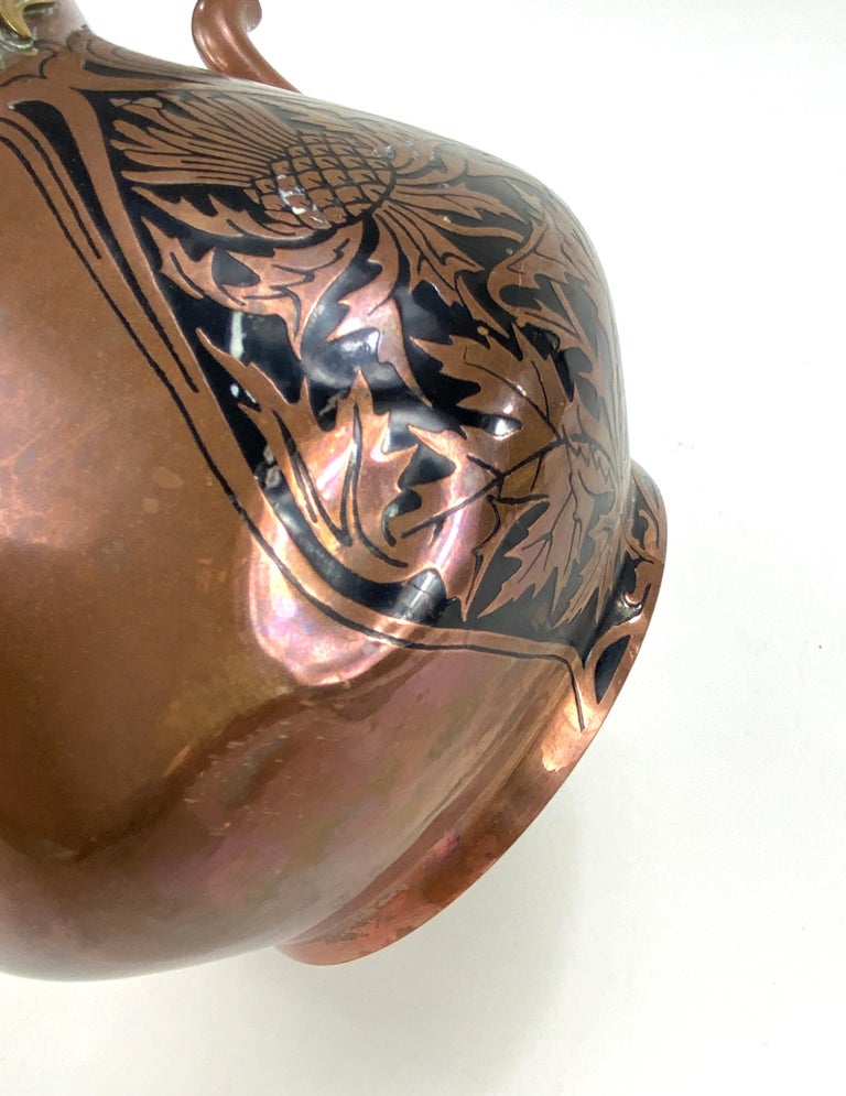 Carl Deffner Art Nouveau Copper Tea Kettle on a Comfort, circa 1895 ...